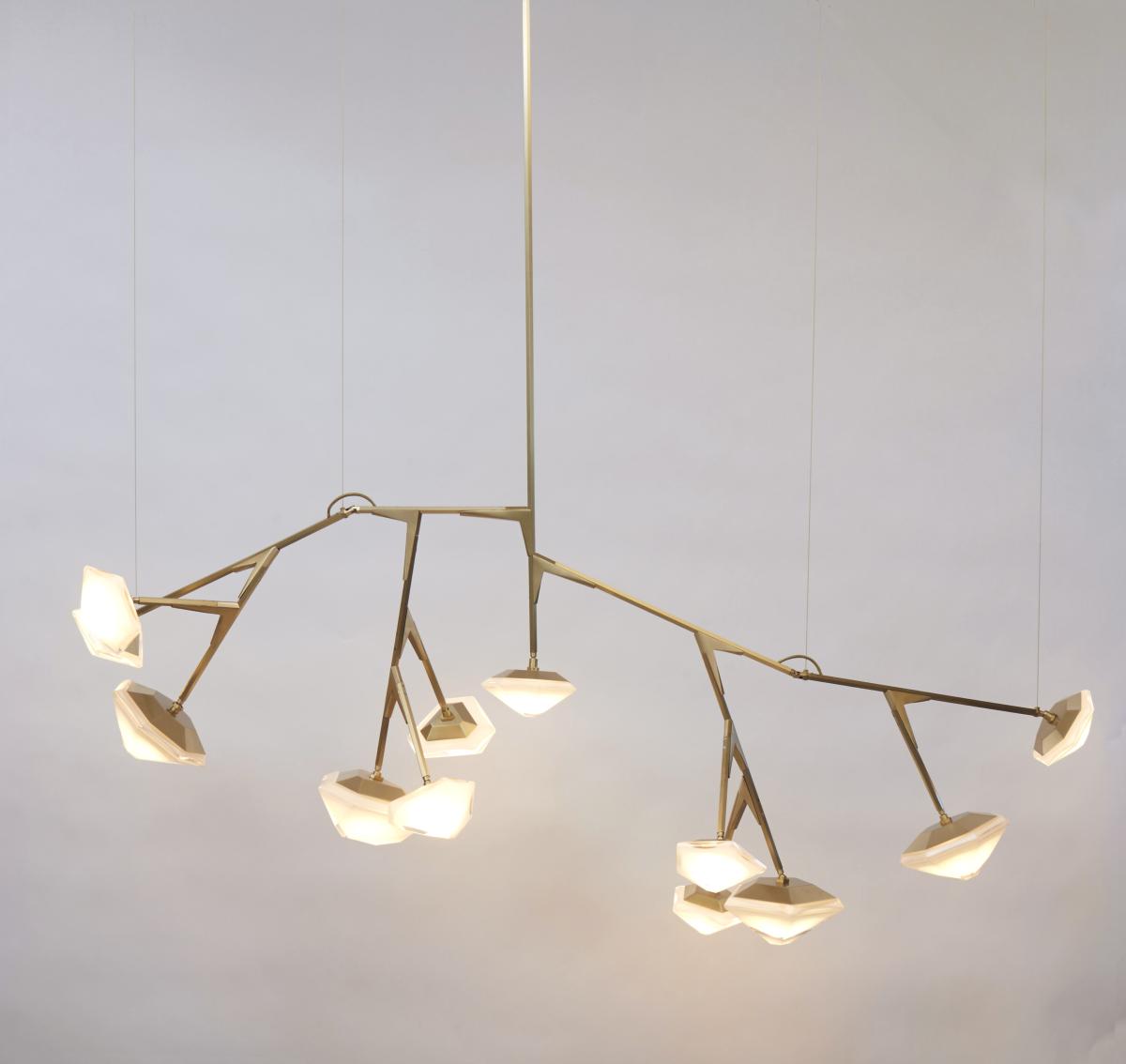 Myriad Long Glass Chandelier | Elegant & Customizable Chandelier Design ...