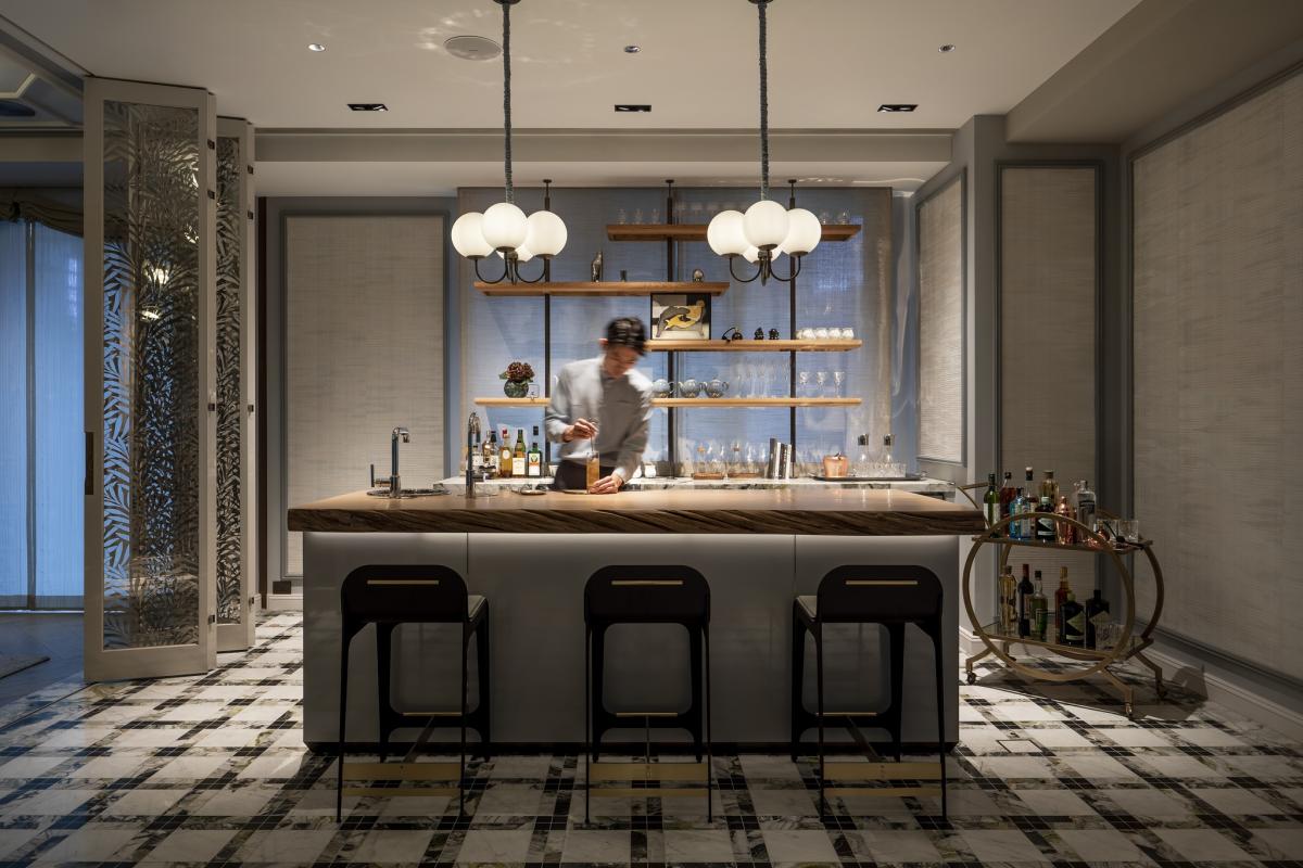 Bardot Barstools at restaurant designed by Lillian Wu | Gabriel Scott